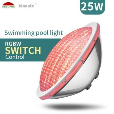 China RGBW Switch Stainless Steel Pool Lights 2860ma Waterproof AC12V for sale