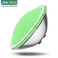 China Anti Uv Stainless Steel Pool Lights 130LM 18W 1560ma Synchronous Control for sale