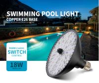 China 240V Aluminum Par56 Underwater Led Lights 18W Anti Uv Switch Control for sale