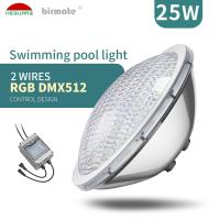 China DMX SS316L Waterproof Pool Lights 2860ma 25W RGBW IP68 Par56 for sale
