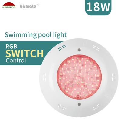 China ABS RGBW Color Changing Pool Light Switch Control 18W AC12V 300LM for sale