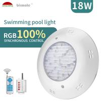 China 18W 525nm LED Underwater Pool Lights AC12V Surface Mount Synchronous Control for sale