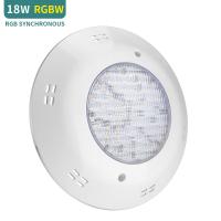 China RGBW Synchronous Control Underwater Pond Light 18W AC12V 470nm for sale