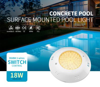 China Vde Cable Color Changing Pool Light SS316L 18W AC12V RGBW 130LM for sale