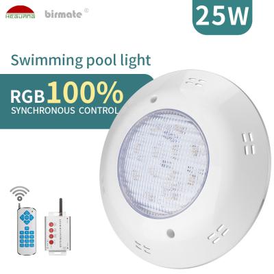 China RGBW Synchronous Control Swimming Pool Lights 25W AC12V Anti UV for sale