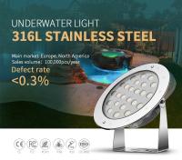 China 48W 4000LM Underwater LED Spotlights IP68 Waterproof Swimming Pool LED Light for sale