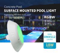 China Anti UV PC ABS LED Color Changing Pool Light DMX512 Control 18W DC12V RGBW for sale