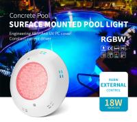 China Fiberglass Swimming Pool Waterproof Light External Control 18W 450lm for sale