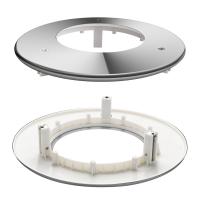 China ABS Lamp Body + Stainless Steel Cover Ultra Flat Wire out PAR56 Small Concrete Swimming Pool Light Housing for sale