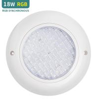 China RGB Underwater Swimming Pool Lights Surface Mount ABS shell 18W IP68 520LM for sale