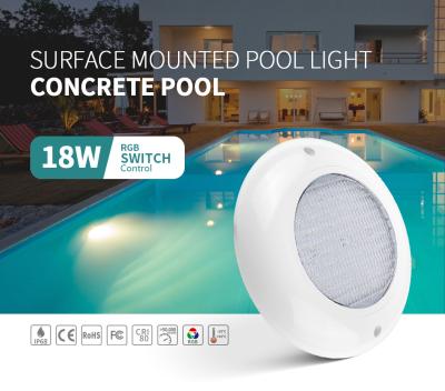 China 35W Wall Mounted Swimming Pool Lights IP68 Waterproof RGB Switch Control for sale