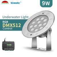 China DMX512 Control RGBW Led Underwater Spot Light DC12V / 24V 316L Stainless Steel for sale