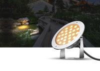 China SMD3535 CREE LED Underwater Light 3200LM SS316L Body Tempered Glass Cover for sale