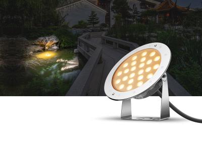 China SMD3535 CREE LED Underwater Light 3200LM SS316L Body Tempered Glass Cover for sale