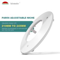 China PAR56 Small Concrete Swimming Pool Light Housing ABS Cover Ultra Flat Wire Out for sale
