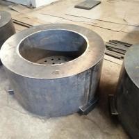 China Round Outdoor Corten Steel Wood Burning Fire Table Grill 90cm x 50cm for Camping Cooking BBQ for sale
