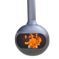 China Hanging Wood Burning Fireplace 7kW Steel Special-Shaped Suspended Stove for 60-80㎡ Heating for sale