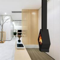 China Indoor Wood Burning Suspended Fireplace Ceiling Mounted Hanging Stove 7kW 990mm for sale