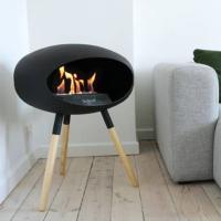 China Ground Wood Low Black Bio-ethanol Haard for sale