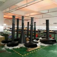China 1000mm Rotating Wood Burning Hanging Fireplace Steel Suspended Stove for Hotel Indoor for sale