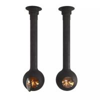 China Morden Central Ceiling Mounted Floating Suspended Globe Wood Fireplace for sale