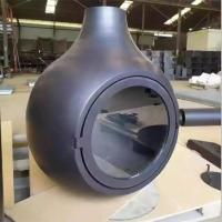 China Free Standing Wood Burning Fireplace Ceiling Mounted Hanging Stove 600mm 800mm for sale