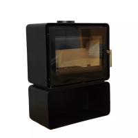 China Modern European Style Freestanding Carbon Steel Wood Burning Stove 7KW 60x50x75cm for sale