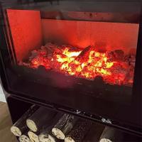 China Modern European Style Freestanding Carbon Steel Wood Burning Stove 7KW 60x50x75cm for sale