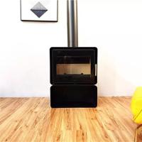 China Modern European Style Freestanding Carbon Steel Wood Burning Stove 7KW 60x50x75cm for sale