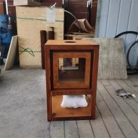 China Corten Steel Wood Burning Outdoor Fireplace Stove 540mm x 2900mm Chimney for sale