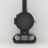 China 600mm Wall Mounted Wood Burning Fireplace Indoor Central Heating Mild Steel 60-80sqm for sale