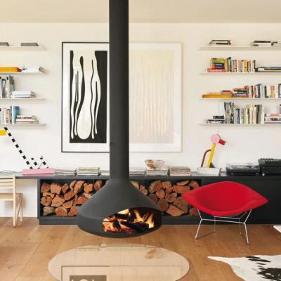 China Europe Ceiling Suspended Fireplace Rotating Heating Stove Wall Mounted for sale