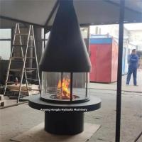 China Central Wall Mounted Hanging Wood Burning Stove Dia 700mm 1000mm with Glass for sale
