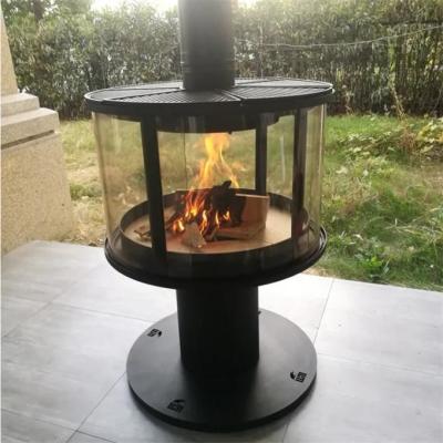 China Black Ceiling Mounted Suspended Fireplace Wood Burning Stove 700mm 800mm 900mm 1000mm for sale