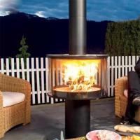 China Black Ceiling Mounted Suspended Fireplace Wood Burning Stove 700mm 800mm 900mm 1000mm for sale
