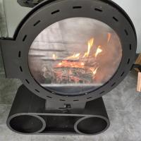 China European Indoor Freestanding Wood Burning Hanging Stove Fireplace D600mm 60-80sqm for sale