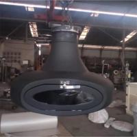 China Roof Mounted Wood Burning Steel Stove Suspended Fireplace 600mm 1000mm for sale