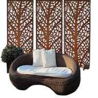 China Laser Cut Corten Steel Decorative Panels 1200mm x 600mm Outdoor Wall Art for sale