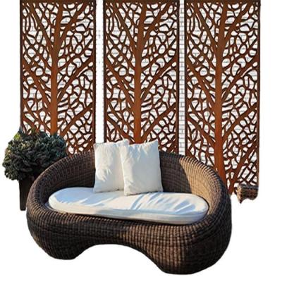 China Laser Cut Corten Steel Decorative Panels 1200mm x 600mm Outdoor Wall Art for sale