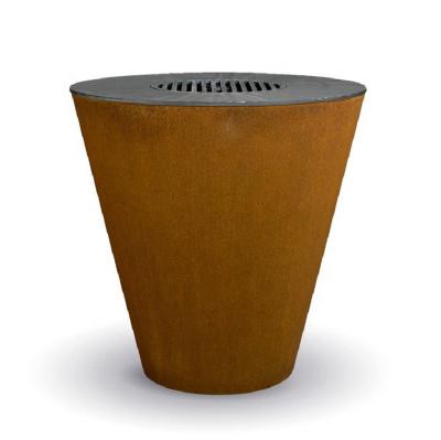 China Corten Steel Cone Barbecue Grill 100cm Outdoor Wood Burning Fire Pit Stove Top for sale