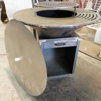 China 100cm Dia Corten Fire Pit Charcoal Barbecue Grill for sale