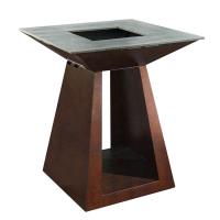 China Trapezoid Base Corten Steel BBQ Grill Fire Pit Charcoal Burning Camping 102 cm for sale