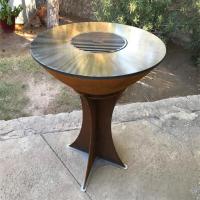 China Corten Steel Fire Bowl Garden Camping Barbecue Grill 102cm Diameter Customizable for sale