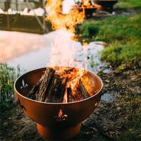 China Corten Steel Wood Burning Fire Pit Bowl 600-1500mm Diameter for Outdoor Camping for sale