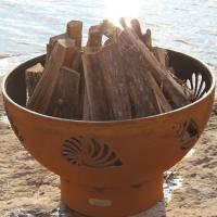 China Corten Steel Wood Burning Fire Bowl Pit 600-1500mm Diameter for Camping for sale