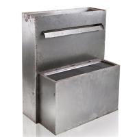 China Corten Steel Waterfall Blade Cascade Planter 890mm Height Outdoor Garden Decor for sale