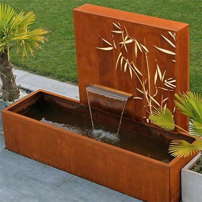 China Laser Cut Blade Decorative Corten Steel Panels for sale