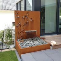 China Laser Cut Blade Decorative Corten Steel Panels for sale