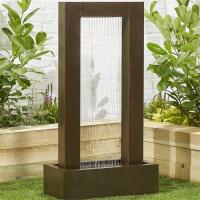 China Waterfall Cascade Corten Steel Water Feature Fountain for sale