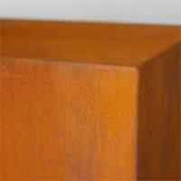 China Corten Steel Outdoor Fireplace Wood Burning 150cm Height 130kg Modern Design for sale